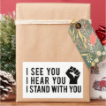 I See You I Hear You I Stand With You BLM Stickers | Zazzle
