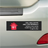 I SELL REAL ESTATE Stylish Realtor Car Magnet | Zazzle