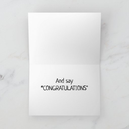I SEND A SMILE AND SAY ***CONGRATULATIONS*** CARD | Zazzle
