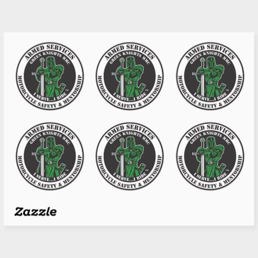 I Serve...I Ride Sticker | Zazzle