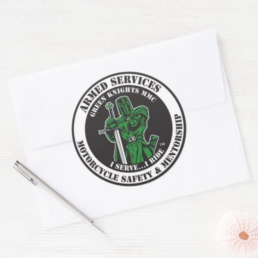 I Serve...I Ride Sticker | Zazzle