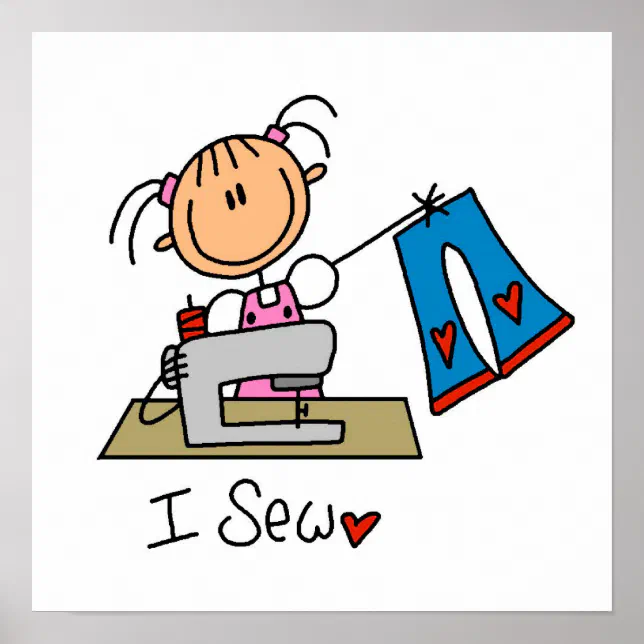 I Sew Poster | Zazzle