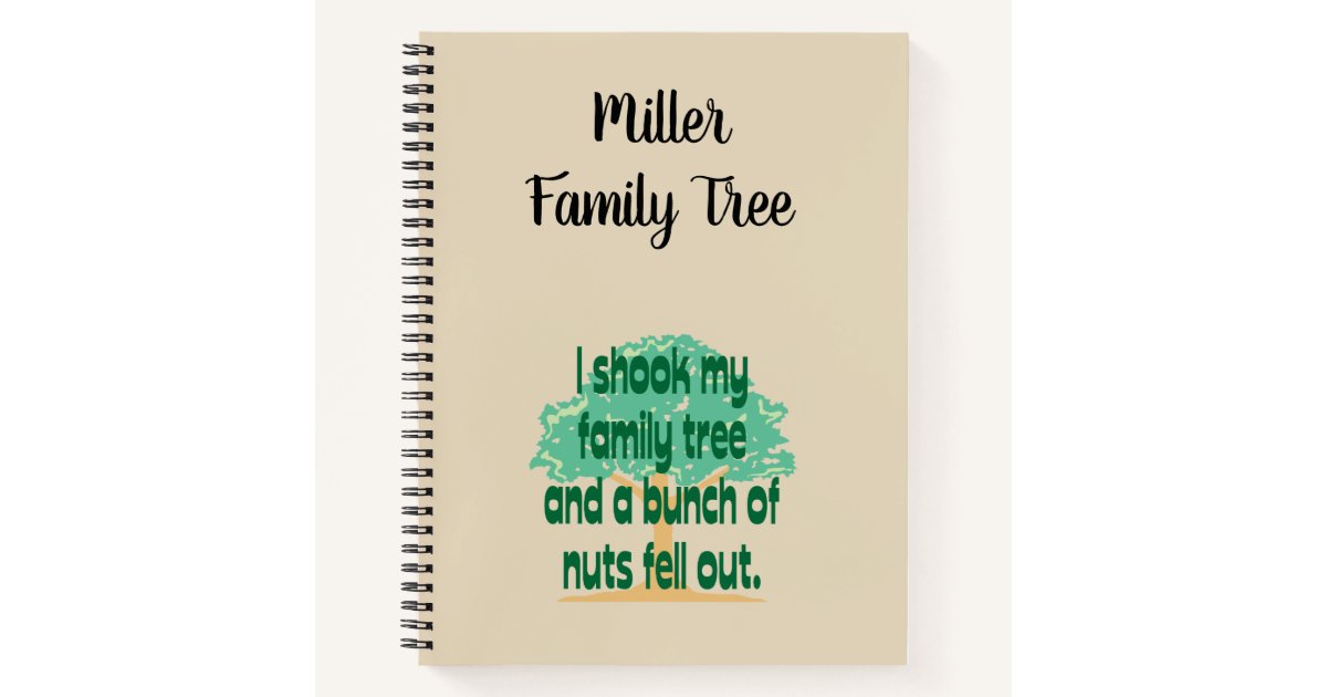 I Shook My Family Tree Notebook | Zazzle