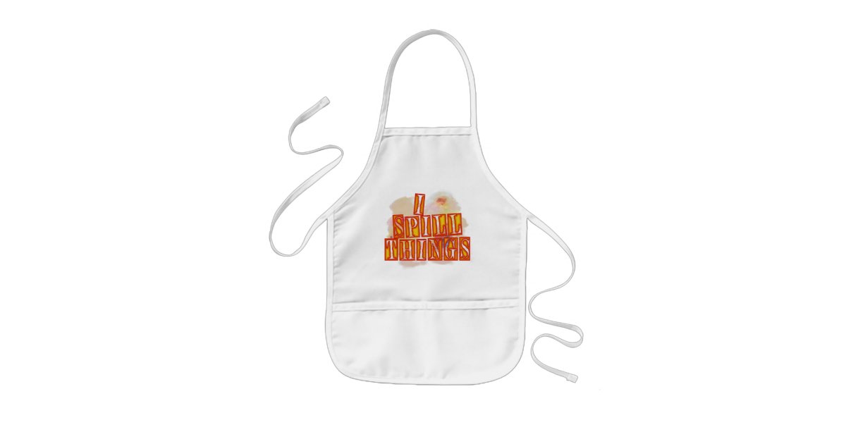 I Spill Things kids chef apron | Zazzle