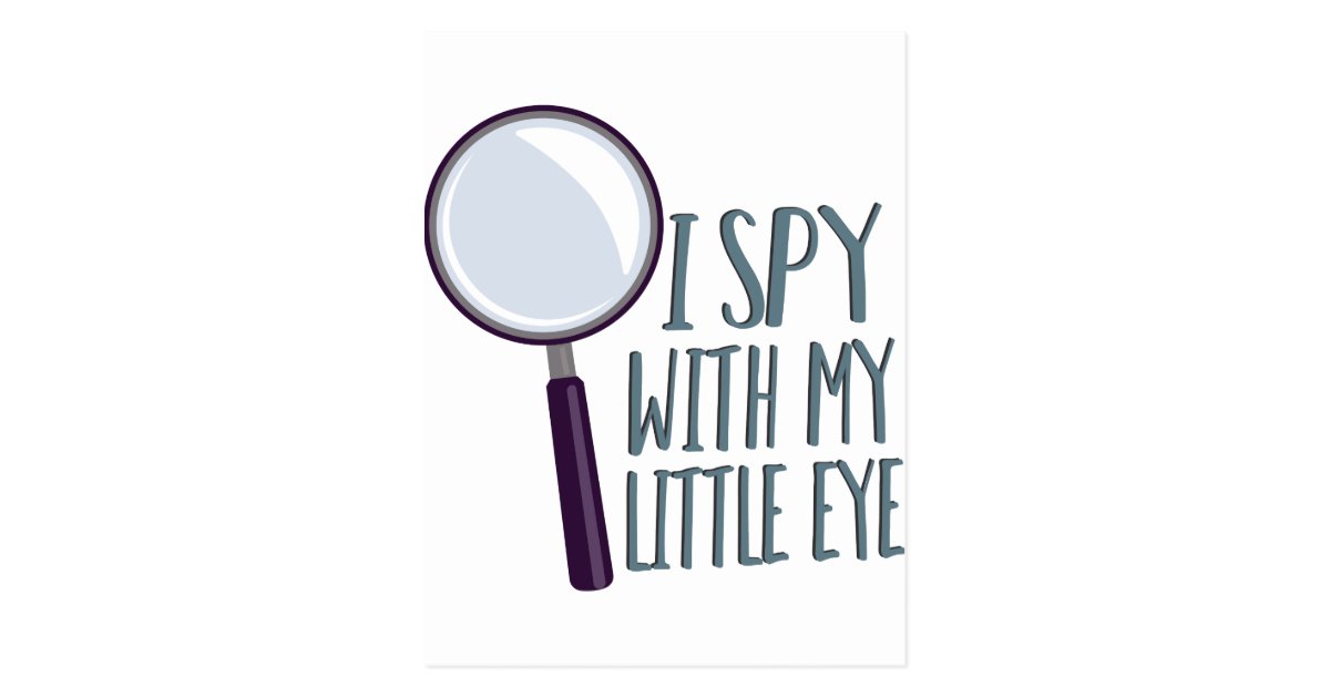 I Spy Postcard | Zazzle.com