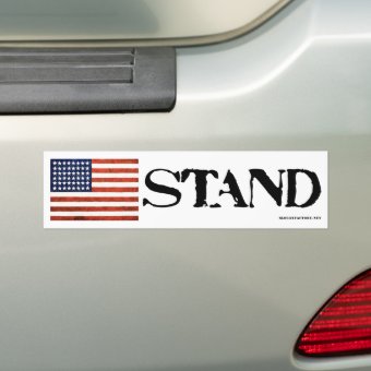 I Stand for the Flag! Bumper Sticker | Zazzle