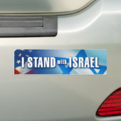 I Stand with Israel Bumper Sticker | Zazzle