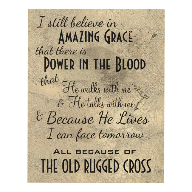 I still believe in Amazing Grace Panel Wall Art | Zazzle