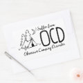 I Suffer From OCD - Obsessive Camping Disorder Rectangular Sticker | Zazzle