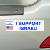 I Support Israel! bumper sticker | Zazzle