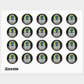 I Support Law Enforcement Classic Round Sticker | Zazzle