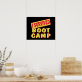 I SURVIVED BOOT CAMP POSTER | Zazzle