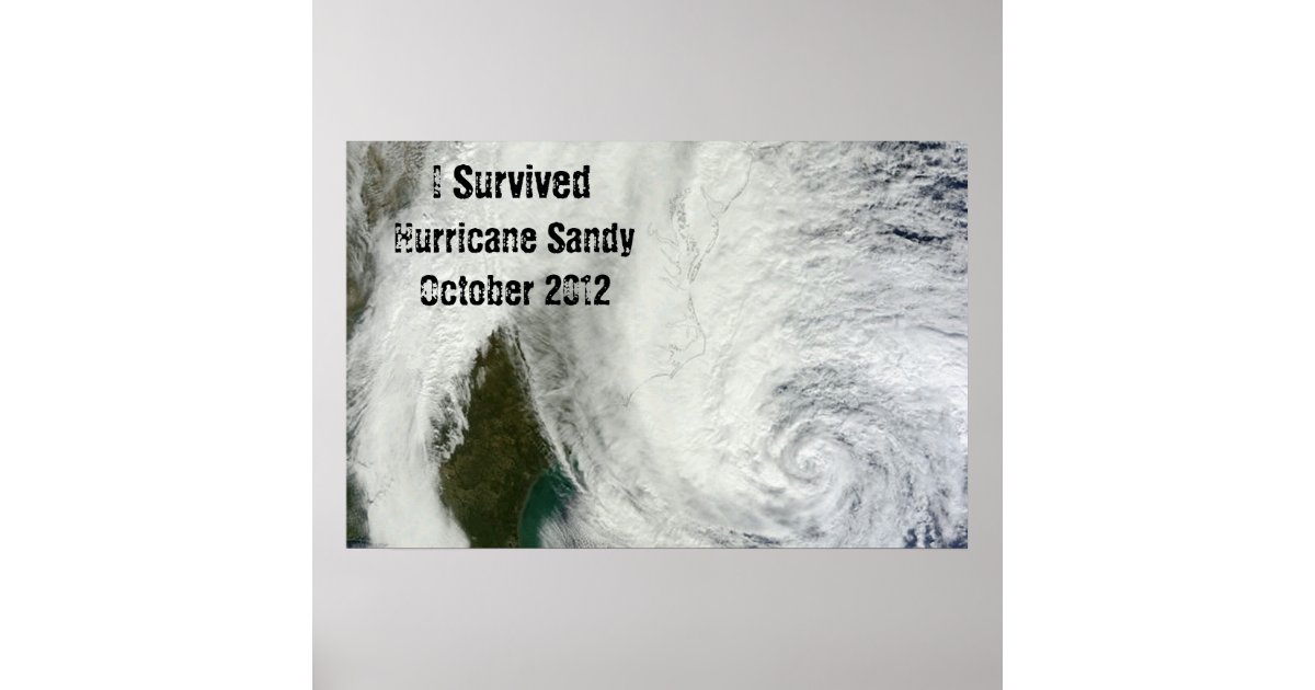 I Survived Hurricane Sandy Poster | Zazzle
