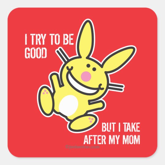 I Take After My Mom Square Sticker | Zazzle.com