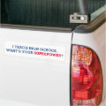 I Teach High School What's Your Superpower Bumper Sticker | Zazzle