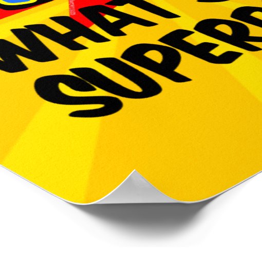 I Teach What's Your Superpower Superhero Teacher Poster | Zazzle