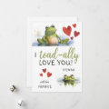 I Toad-ally Love You | Fun Valentines Day Holiday Card | Zazzle