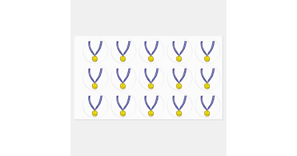 I Tried Medal Labels | Zazzle