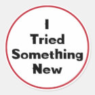 "I Tried a New Food!" Stickers | Zazzle.com