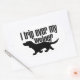 I trip over my wiener dog oval sticker | Zazzle