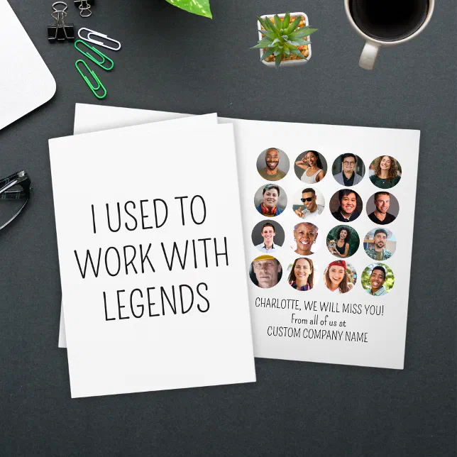 I Used To Work With Legends 16 Coworker Photo Card | Zazzle