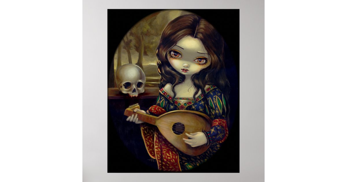 I Vampirie: Il Liuto ART PRINT Vampire w/ Lute | Zazzle
