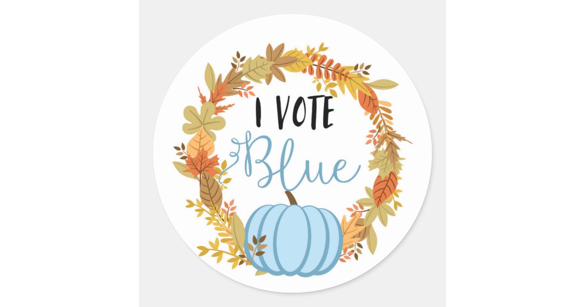 I VOTE BLUE Gender Reveal Baby Shower Game Labels | Zazzle