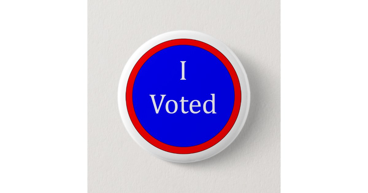 I Voted Blue Button | Zazzle