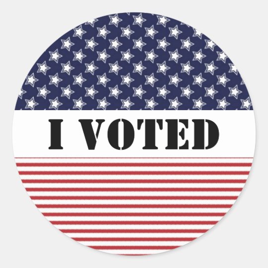 I Voted Election Sticker | Zazzle.com