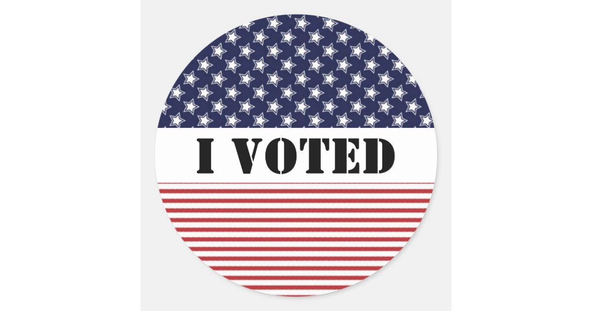 I Voted Election Sticker | Zazzle