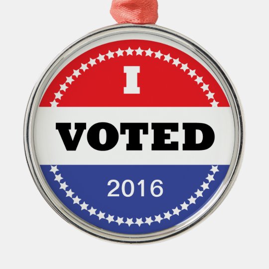 I Voted Ornament | Zazzle.com