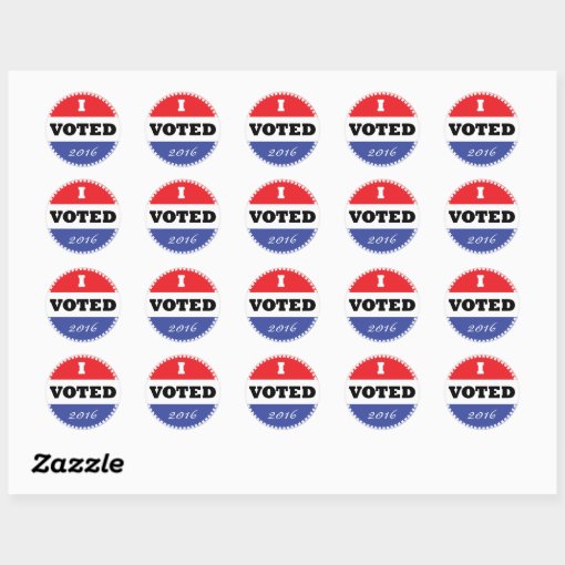 I Voted Sticker | Zazzle