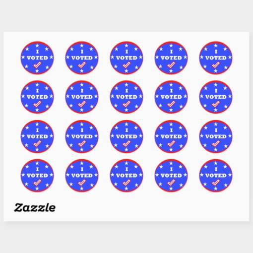 I VOTED STICKERS | Zazzle