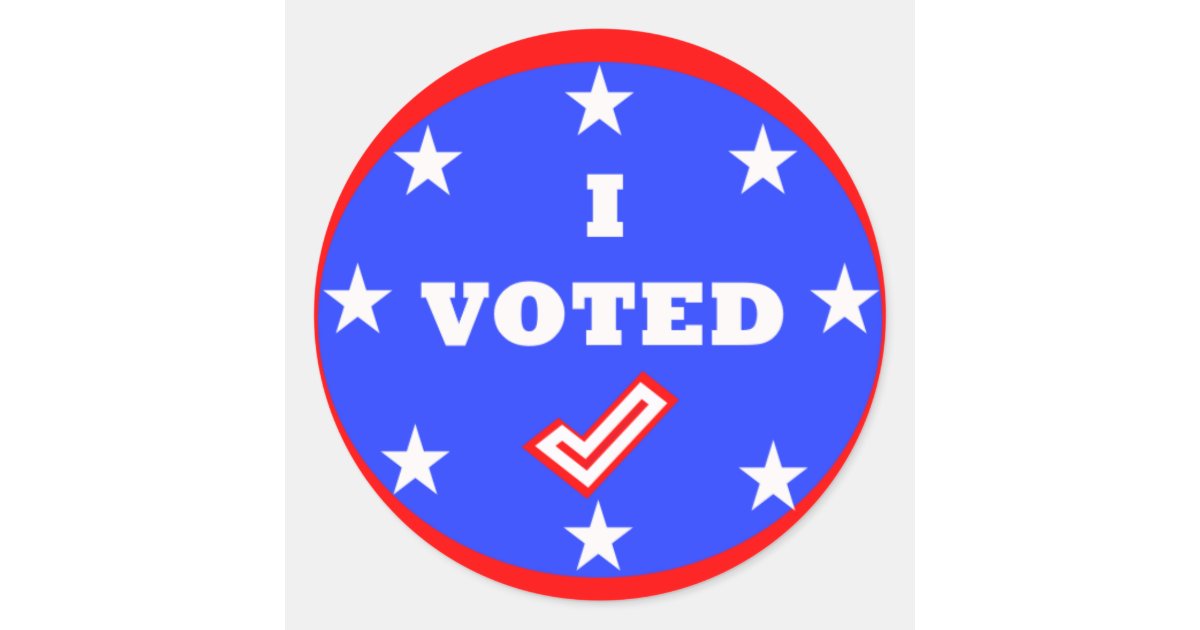 I VOTED STICKERS | Zazzle