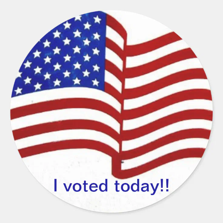 I voted today Sticker | Zazzle