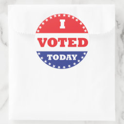 I Voted Today Sticker | Zazzle