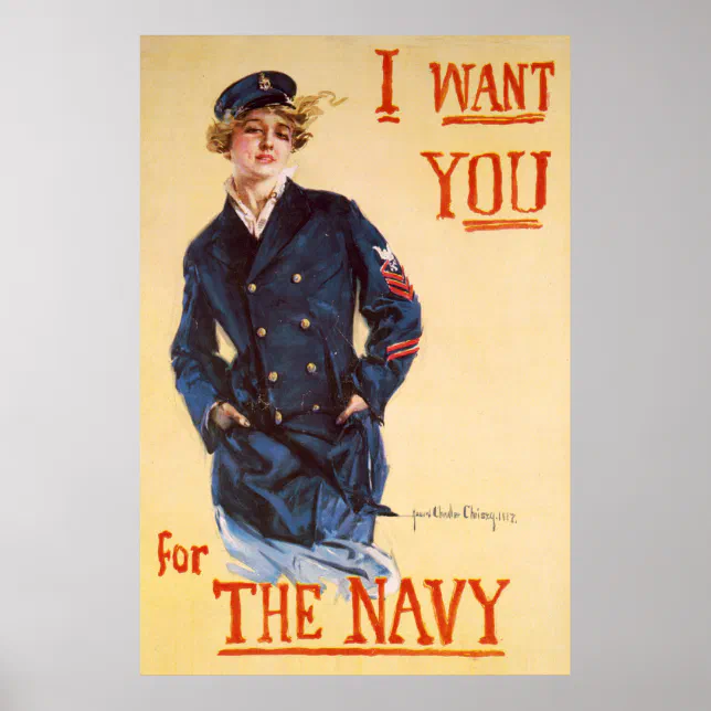 I want you for the Navy Poster | Zazzle