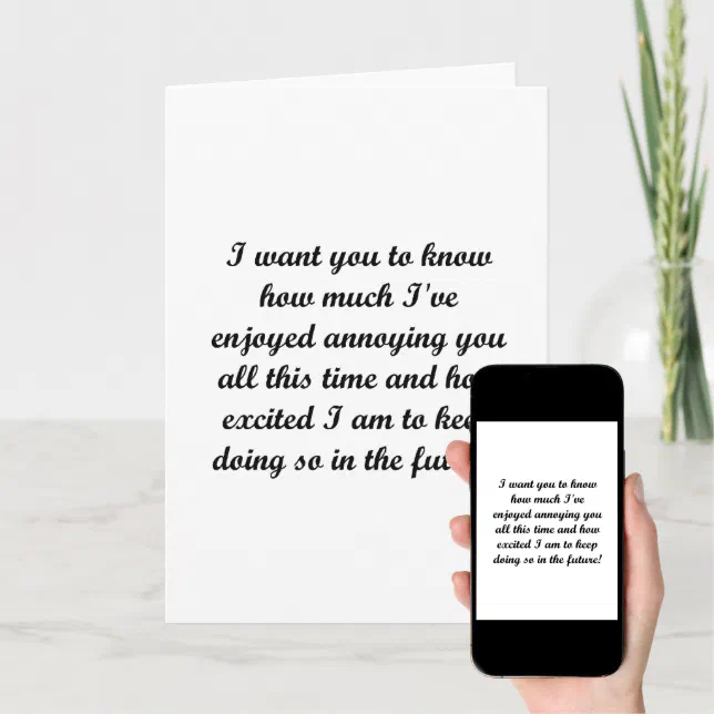 I want you to know card | Zazzle