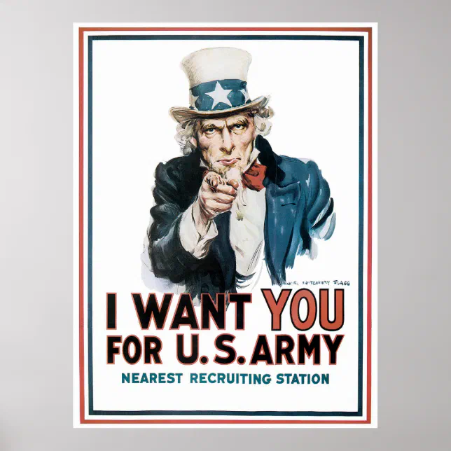 I Want You ~ Uncle Sam Poster | Zazzle