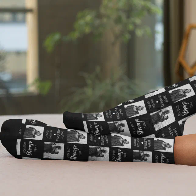 I Will Always Love You Photo Socks | Zazzle