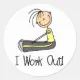 I Work Out Sticker | Zazzle