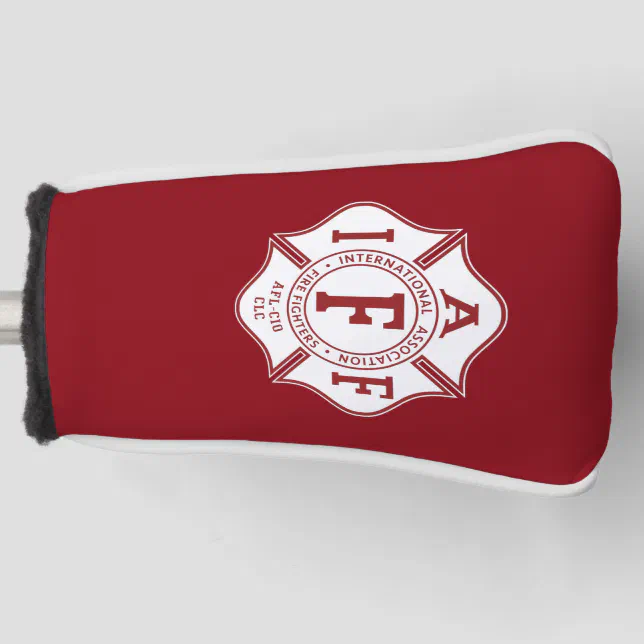 IAFF / Firefighter Maltese Cross Putter Cover | Zazzle