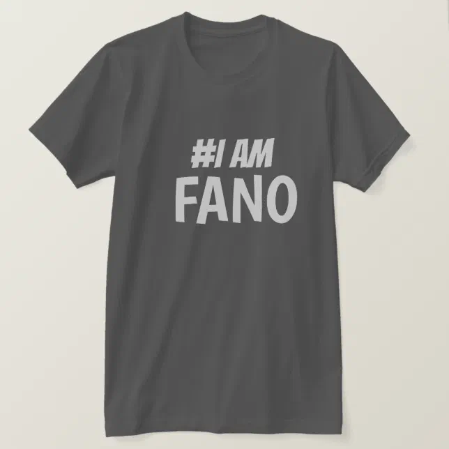 #IamFano T-Shirt Fano Amhara | Zazzle
