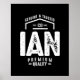 Ian Personalized Name Birthday Gift Poster | Zazzle
