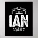 Ian Personalized Name Birthday Gift Poster | Zazzle
