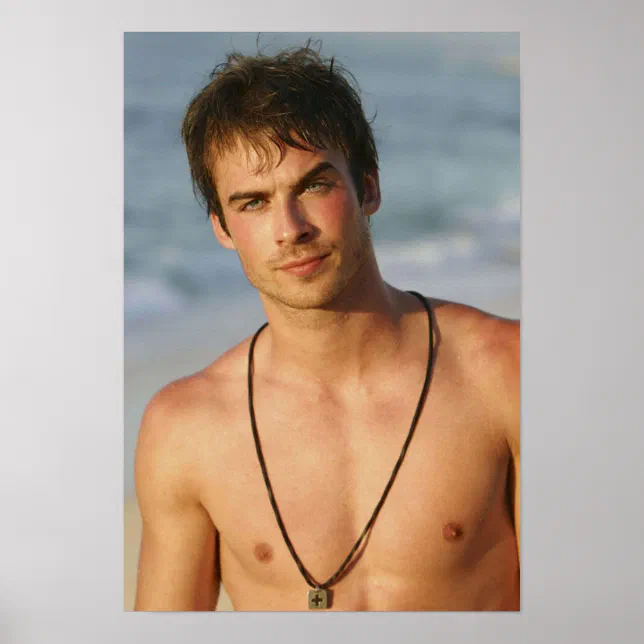 Ian Somerhalder Shirtless Poster | Zazzle