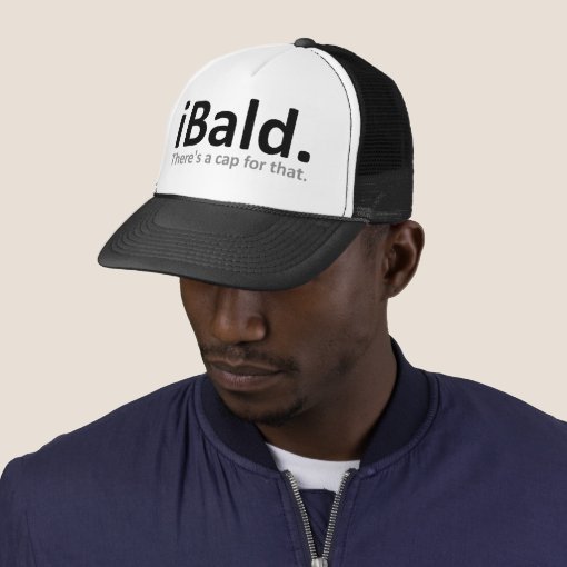 iBald Funny Baseball Cap Hat | Zazzle
