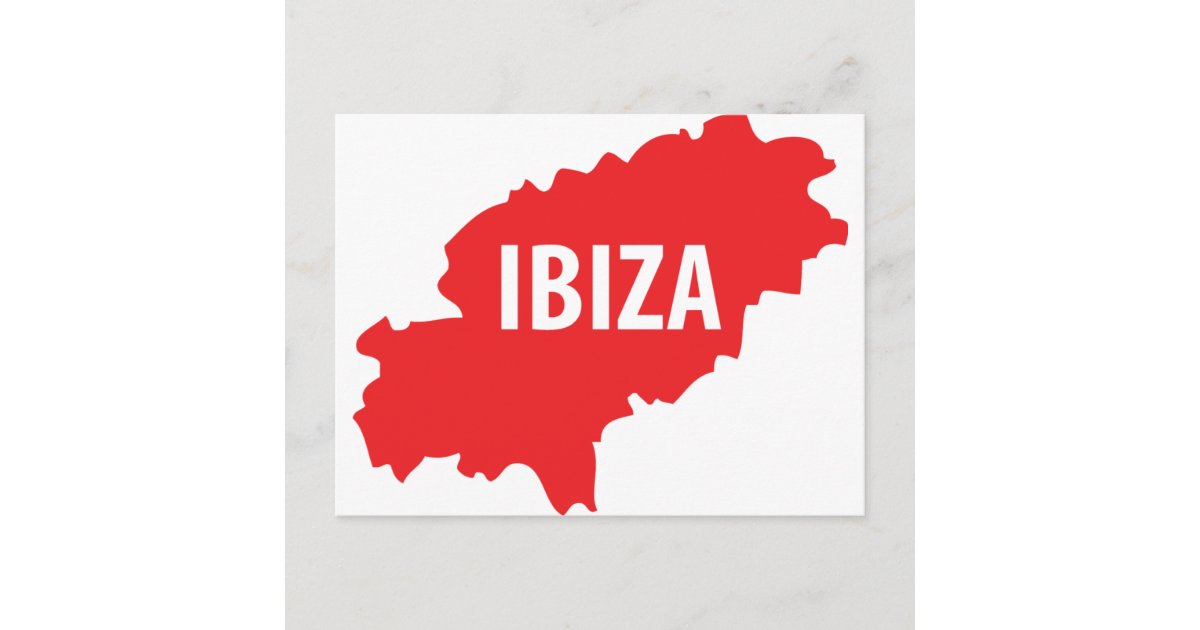 Ibiza icon postcard | Zazzle