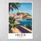 Ibiza Spain Illustration Travel Art Vintage Poster | Zazzle