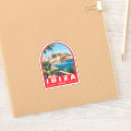 Ibiza Spain Illustration Travel Art Vintage Sticker | Zazzle